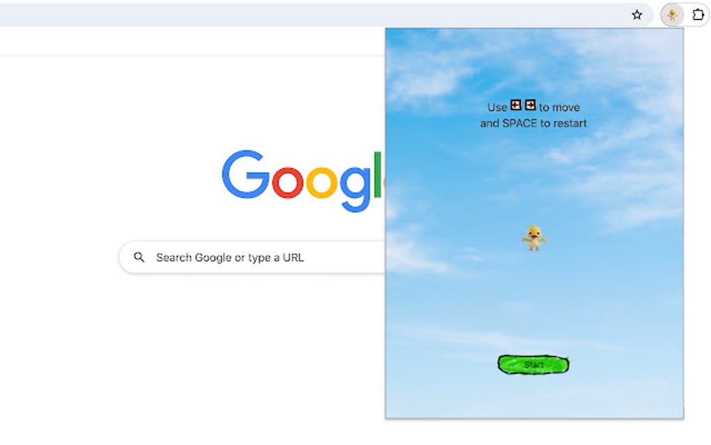 Duck Jump สำหรับ Google Chrome - ส่วนขยาย ดาวน์โหลด