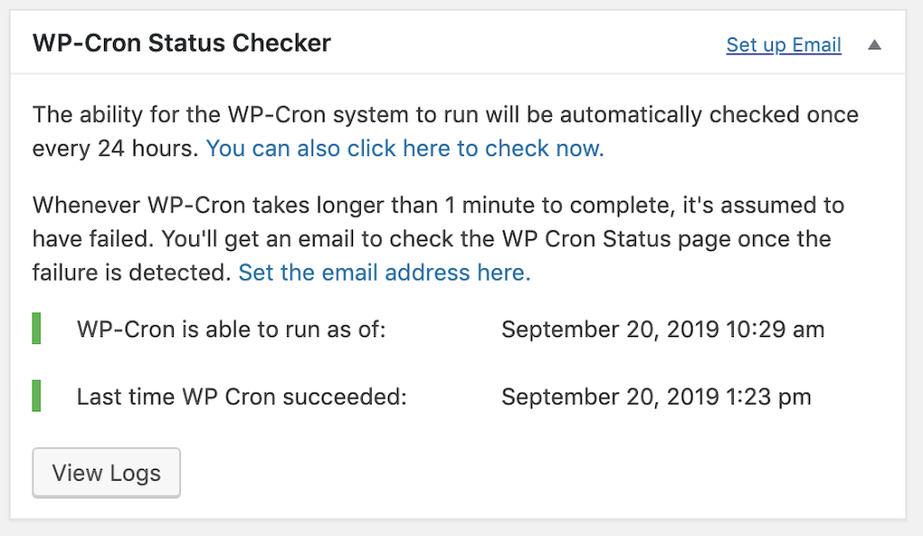 WP-Cron Status Checker for WordPress - Download