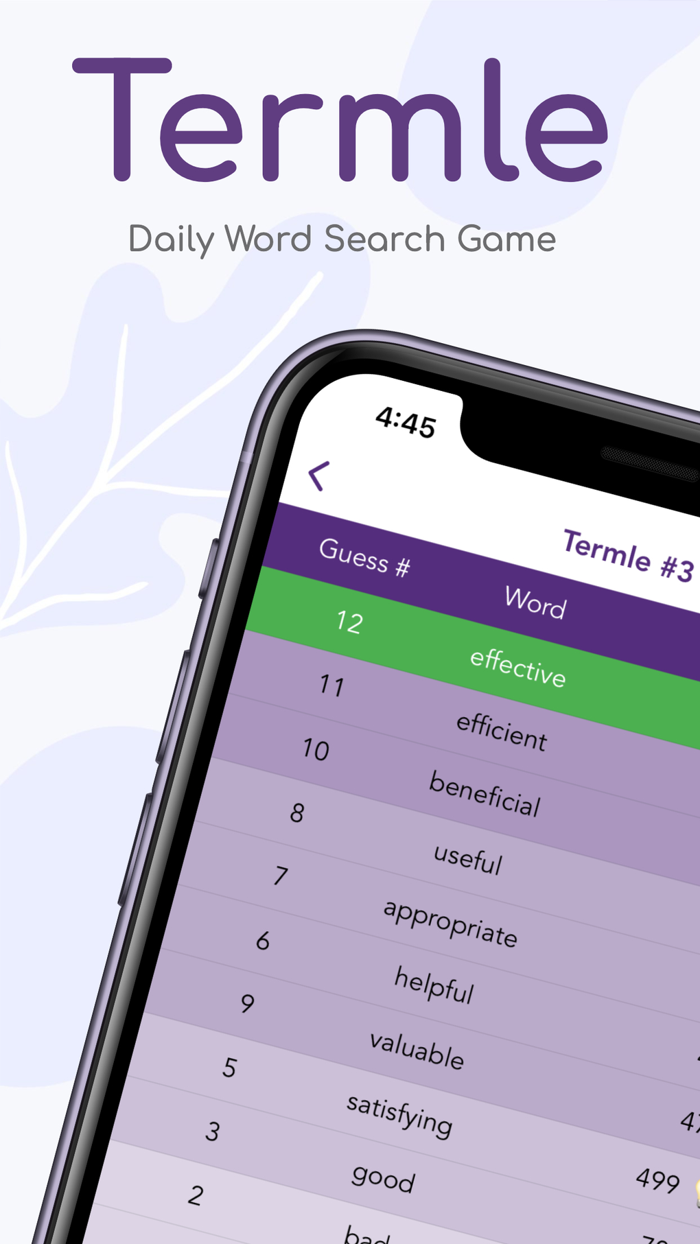 Termle Daily Word Search Game Para IPhone Download Termle Daily Word Search Game Para IPhone Download