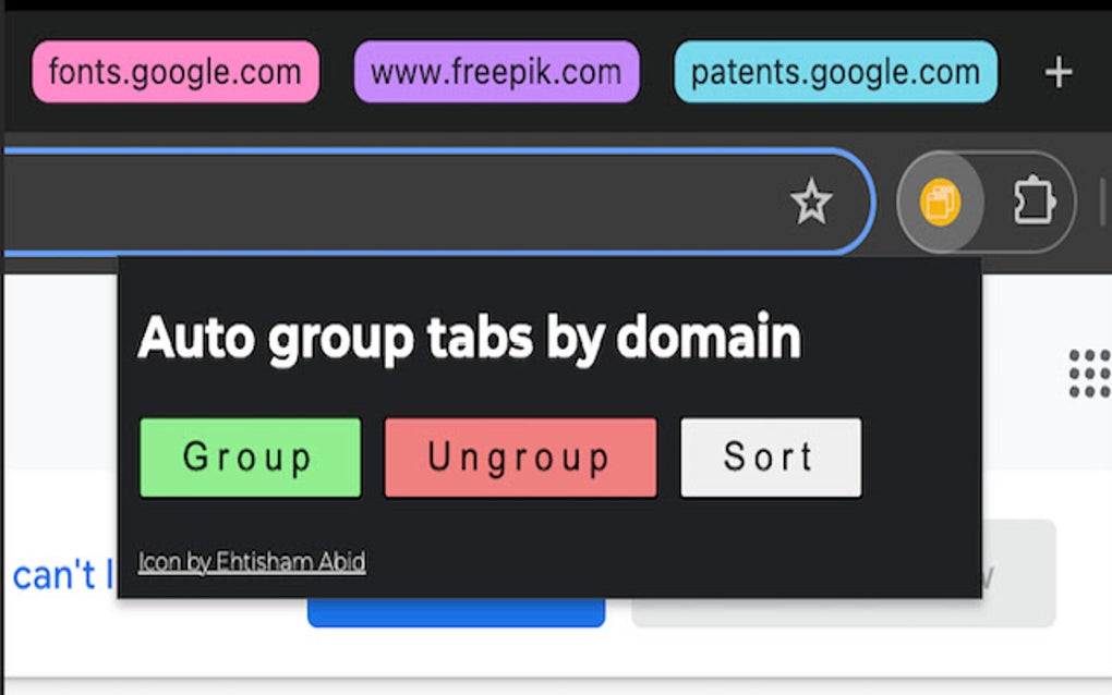 Auto group tabs for Google Chrome - Extension Download