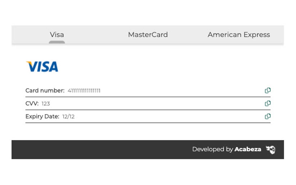 Credit Card Generator for Google Chrome - Extension Download