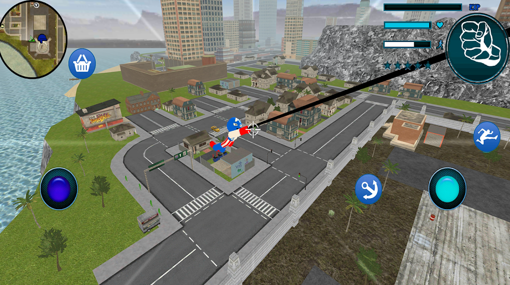 Captain Stickman America Rope APK for Android - Download