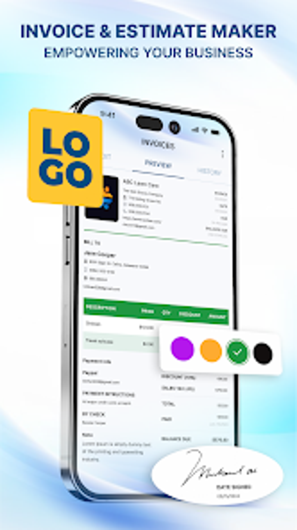 Smart Invoice Estimate Maker para Android - Descargar