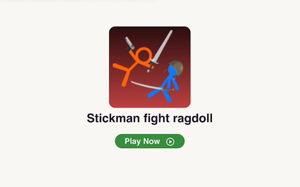 Stickman fight ragdoll Game для Google Chrome - Расширение Скачать