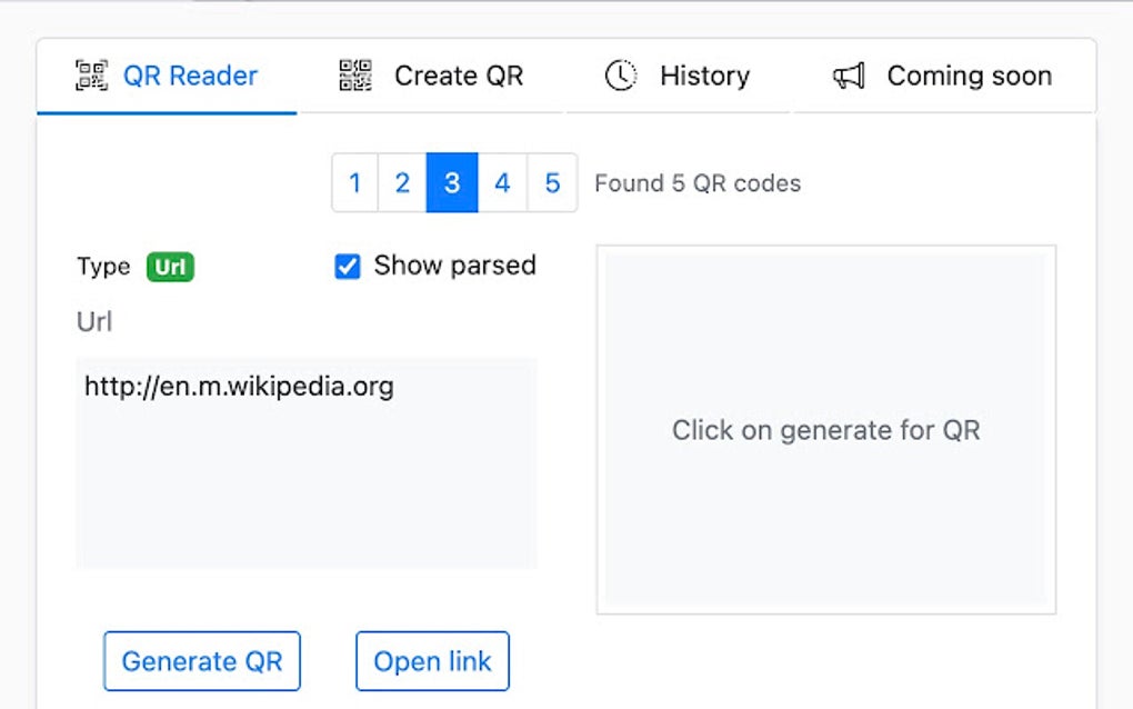 QR Code Reader para Google Chrome - Extensión Descargar