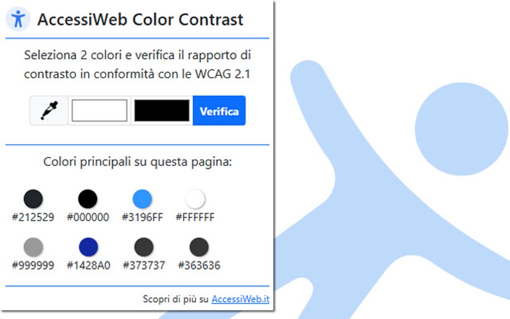AccessiWeb Color Contrast Tester สำหรับ Google Chrome - ส่วนขยาย ดาวน์โหลด