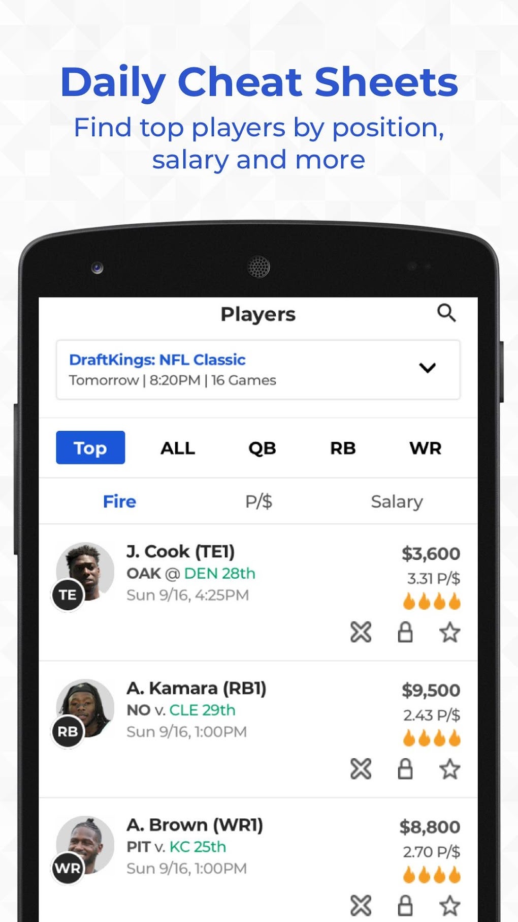 RotoQL Express - Daily Fantasy APK for Android - Download