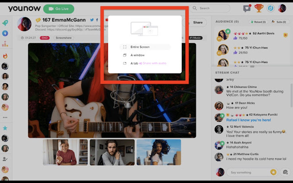 YouNow Screen Share Extension para Google Chrome - Extensión Descargar
