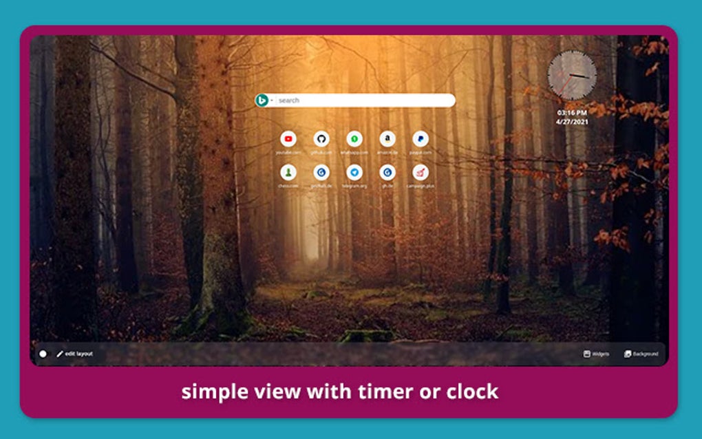 Widget NewTab for Google Chrome - Extension Download