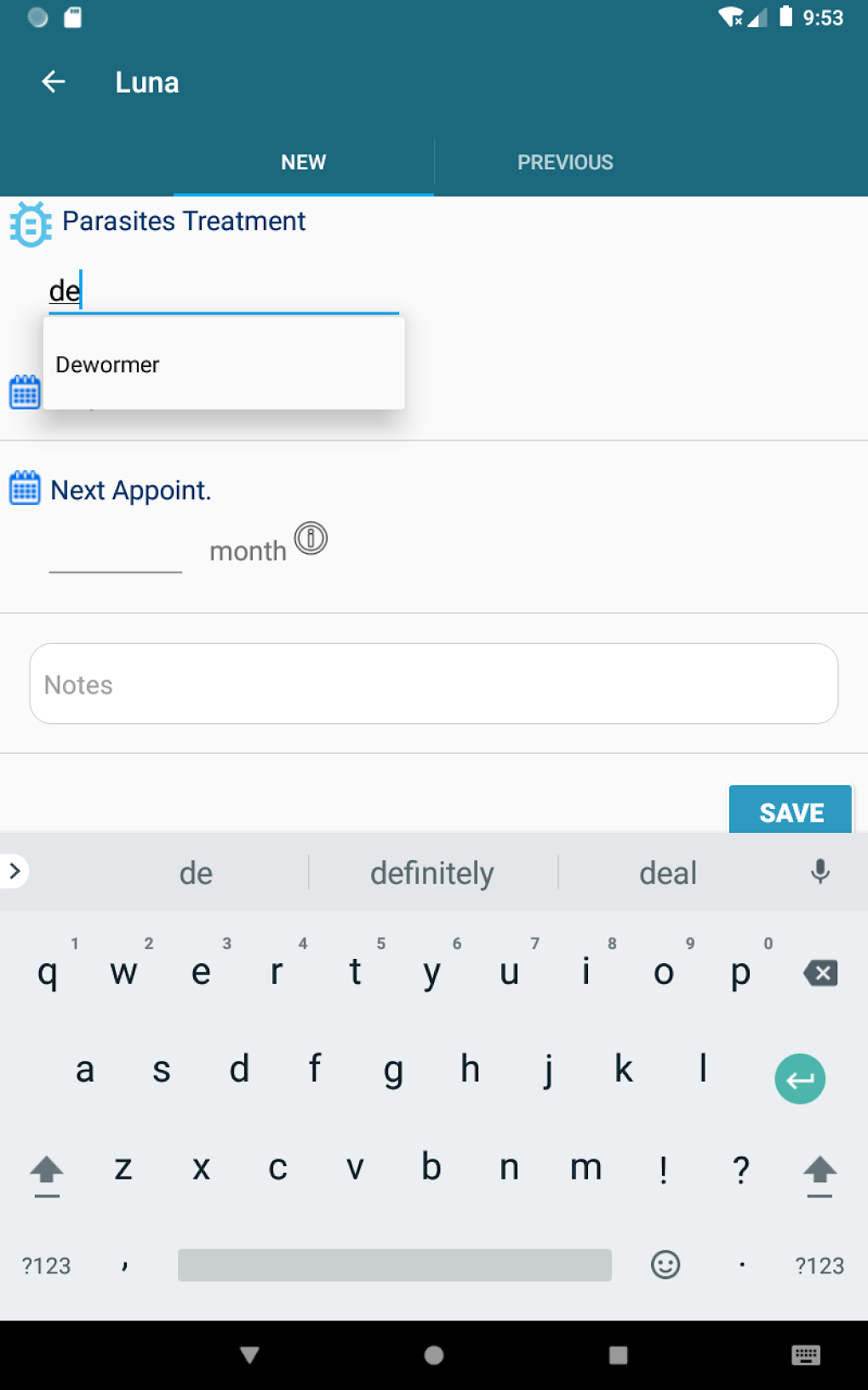 Vet Records for Android - Download