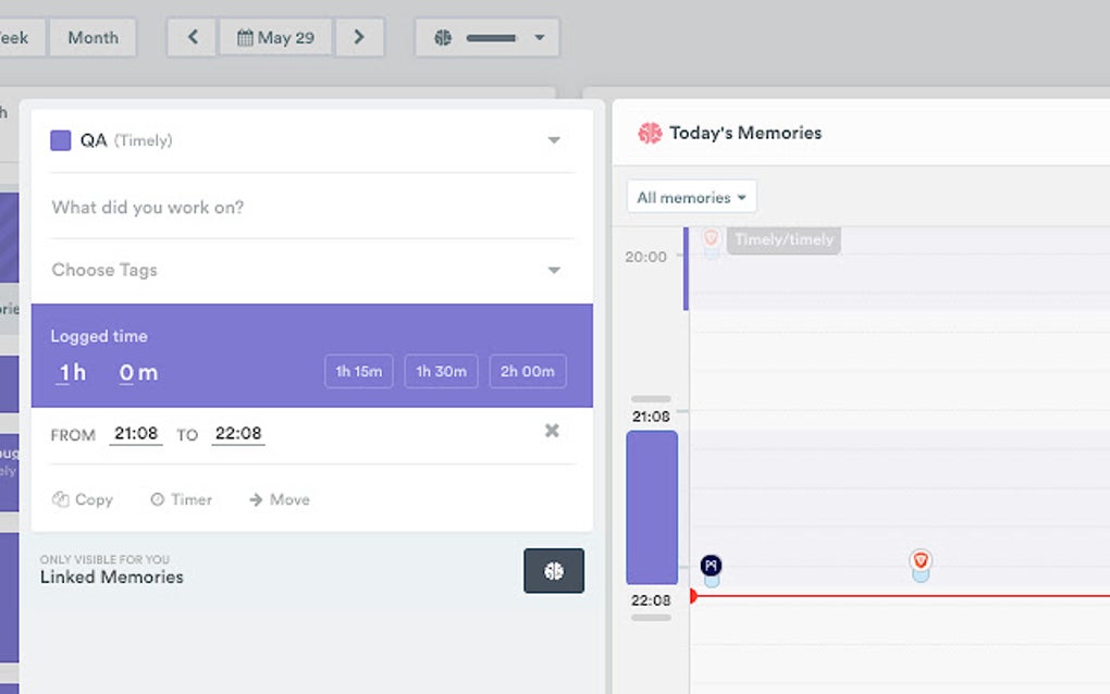 T-Click: Timer to log work to Timely para Google Chrome - Extensión Descargar