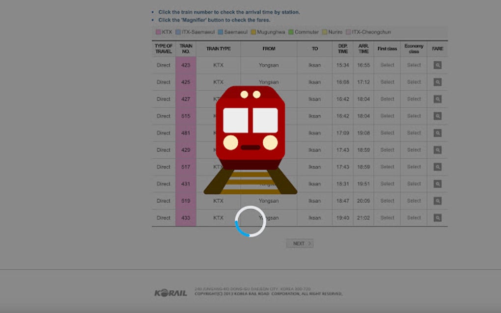 Korea Easy Train Google Chrome için - Eklenti İndir