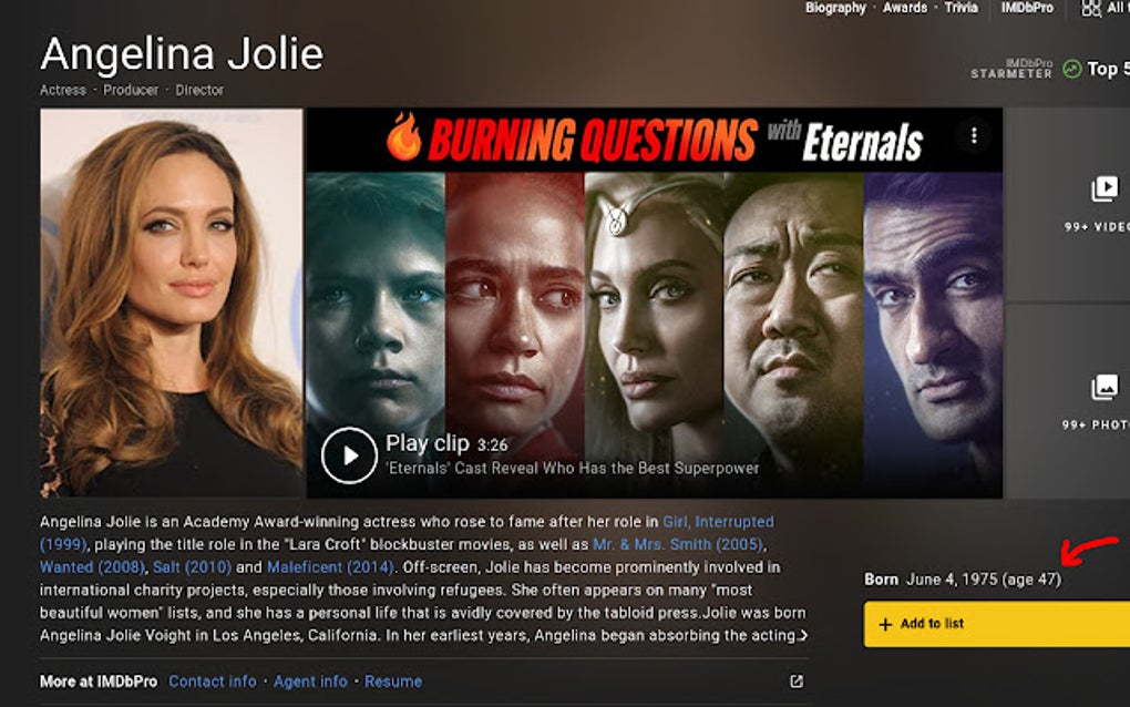 IMDbae - IMDb Age Extension for Google Chrome - Extension Download