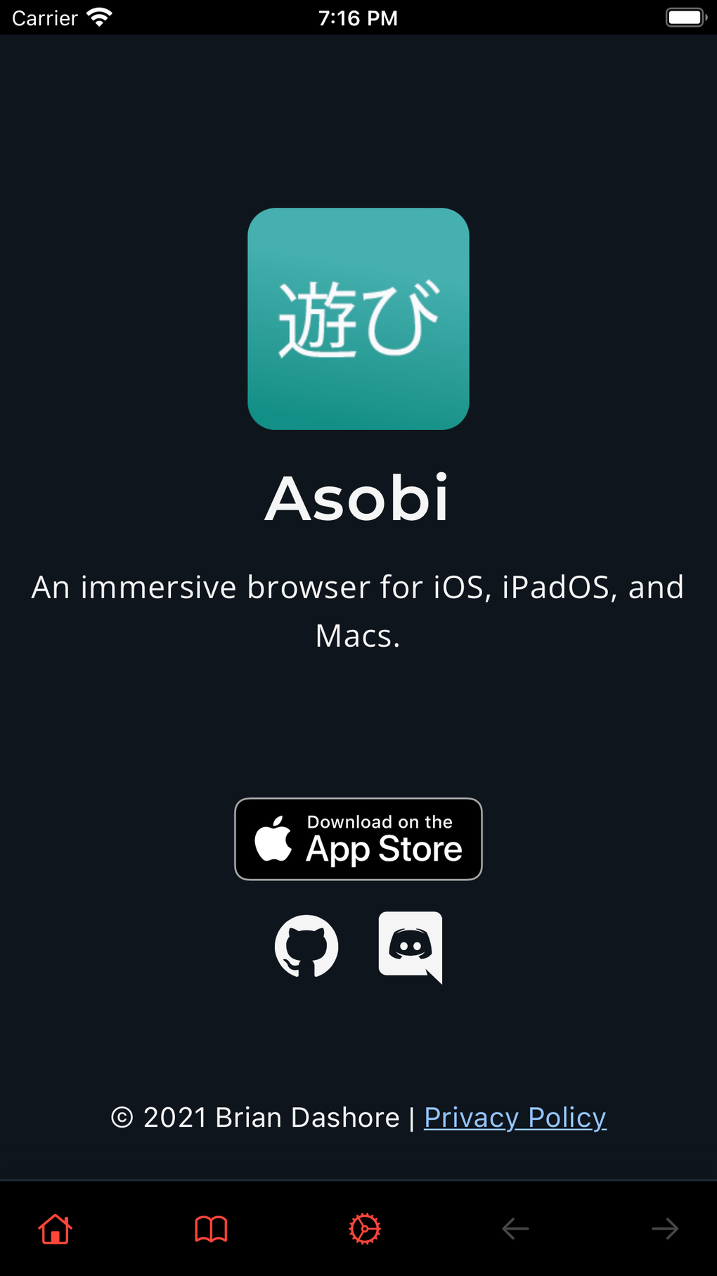 Asobi para iPhone - Descargar