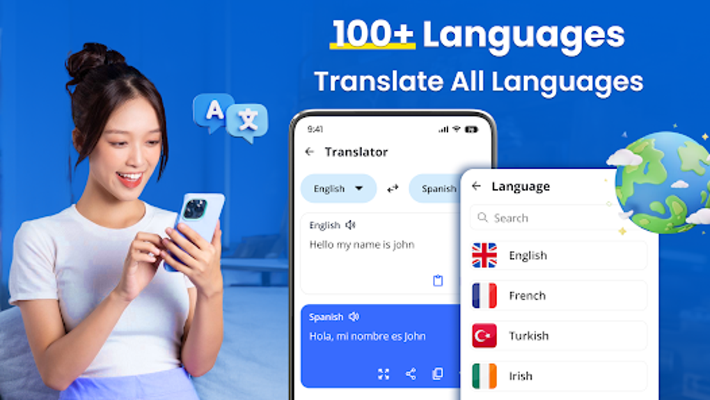 All Languages Translator App pour Android - Télécharger