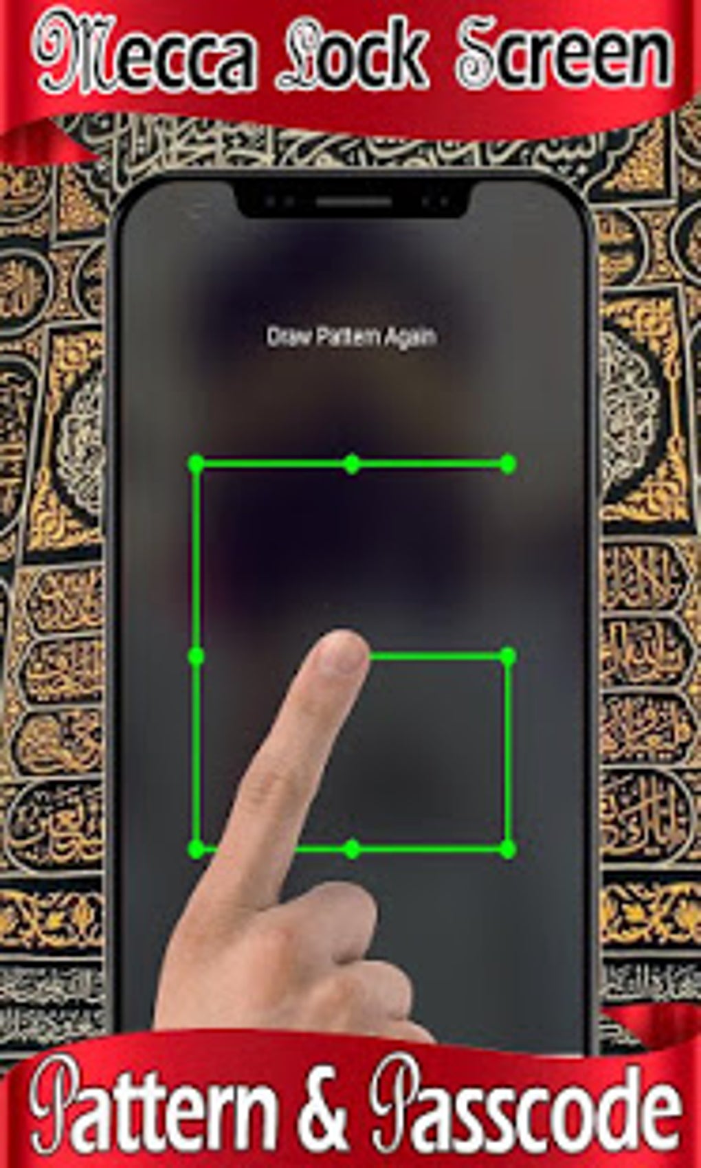 Android 용 Mecca Lock Screen Makkah Lock Screen Pattern PIN APK - 다운로드