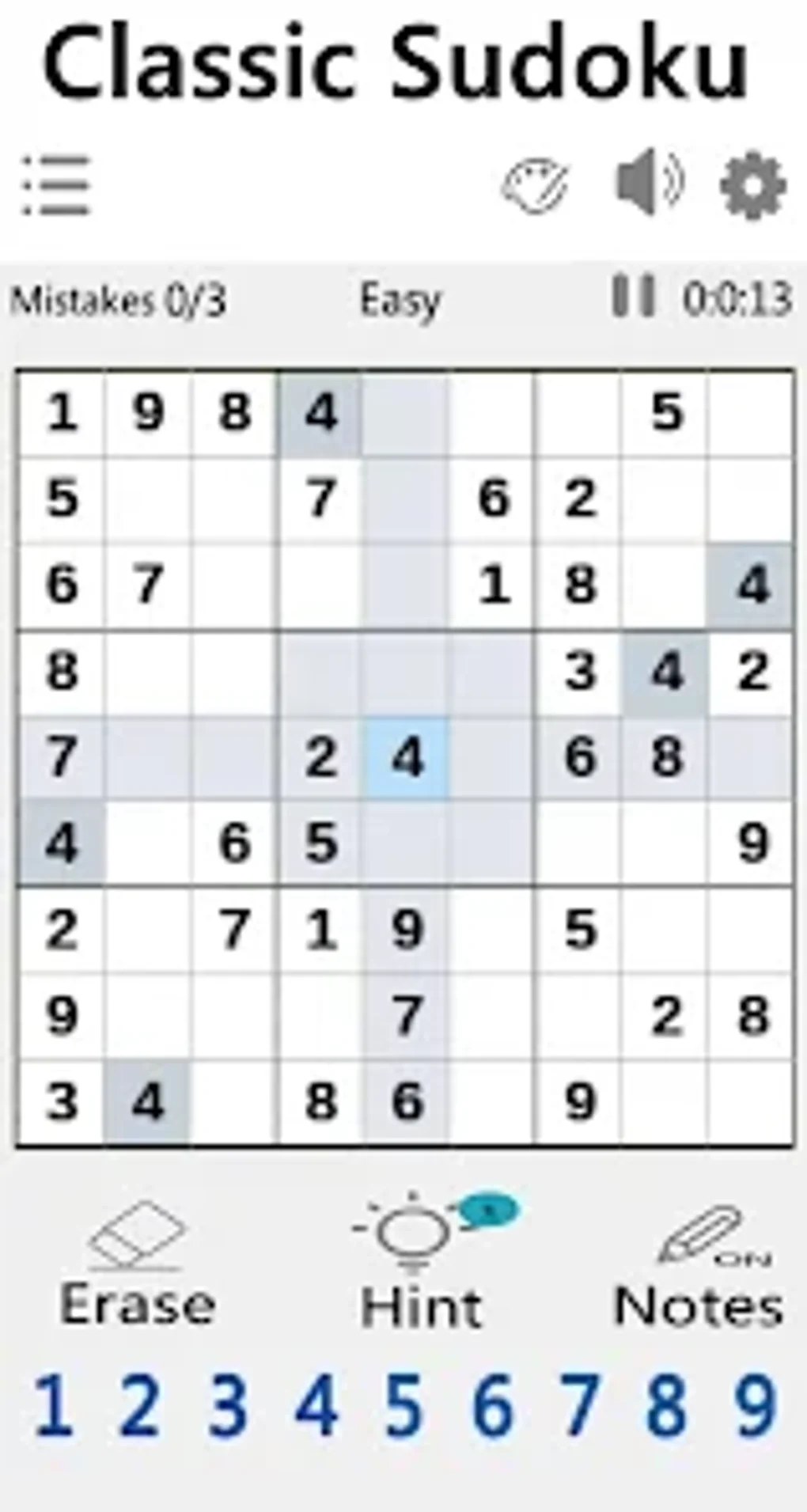 Sudoku para Android - Descargar