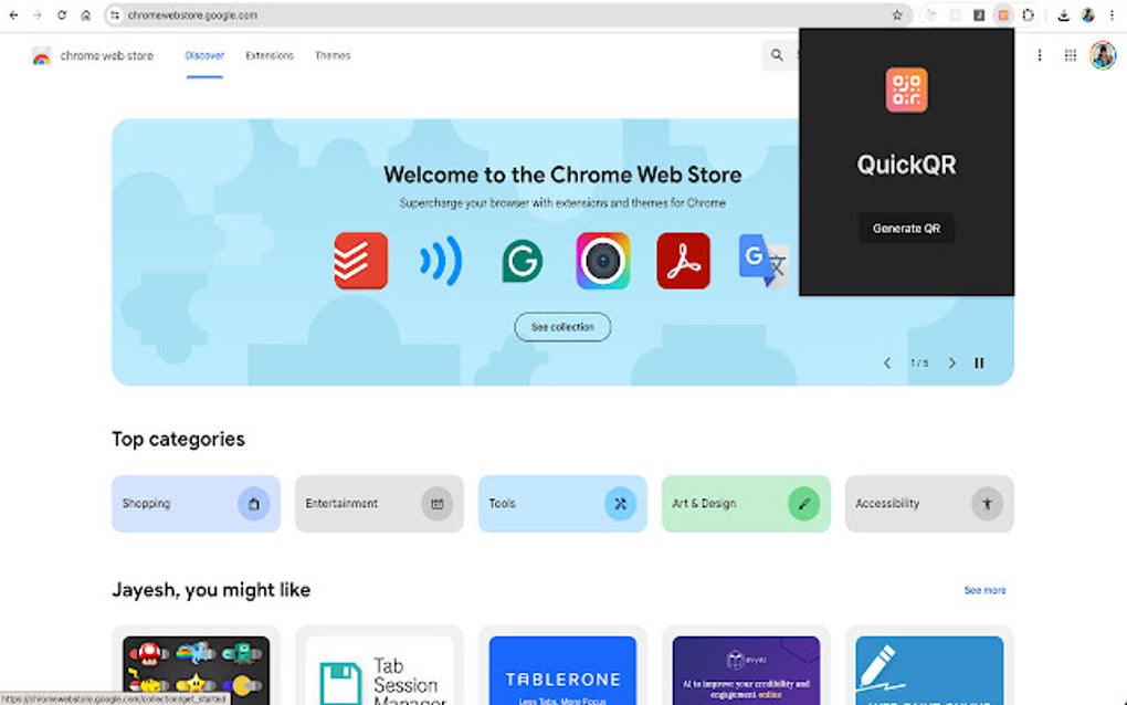 QR Code Generator para Google Chrome - Extensión Descargar