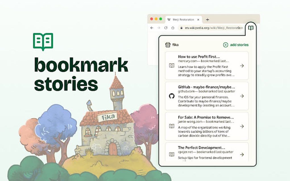 fika bar for Google Chrome - Extension Download