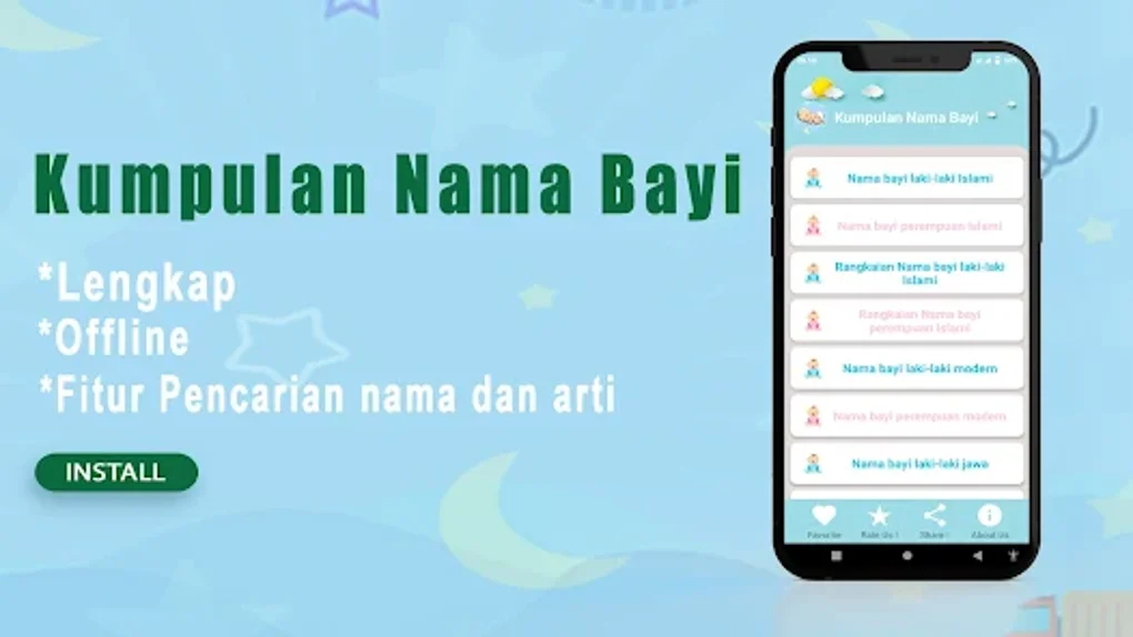 Android için Nama Bayi dan Artinya Lengkap - İndir