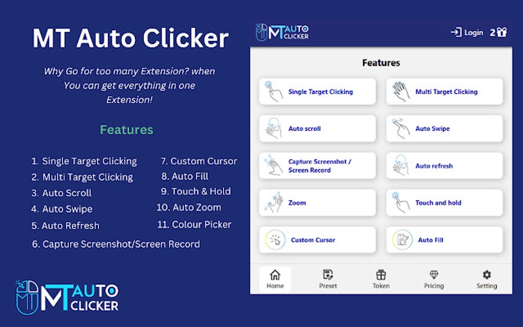 MT Auto Clicker pour Google Chrome - Extension Télécharger