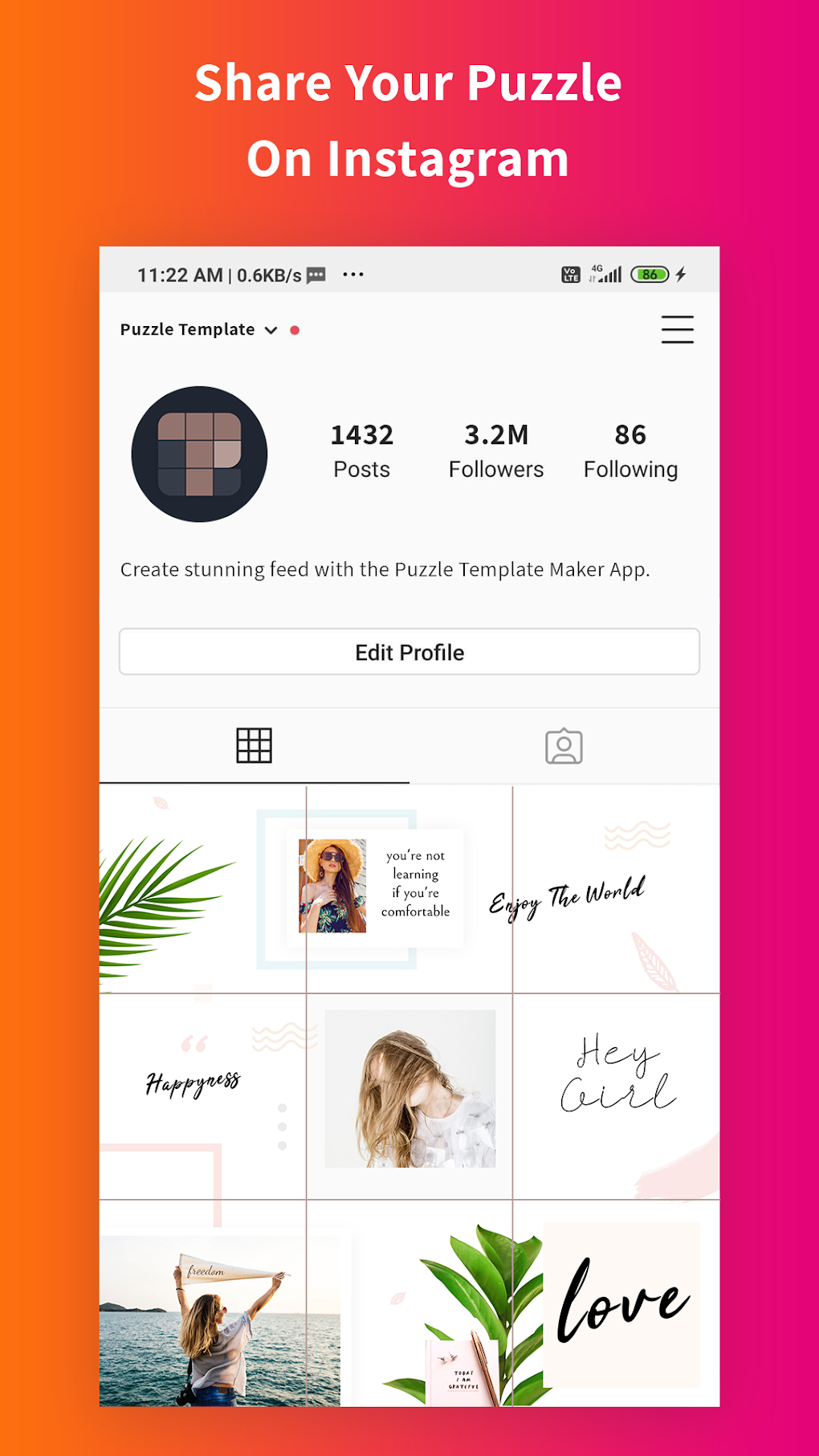 Grid Post Templates for Insta for Android - Download