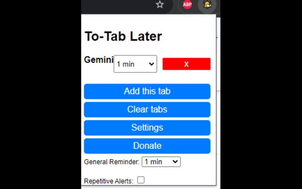 To-Tab Later for Google Chrome - Extension Download