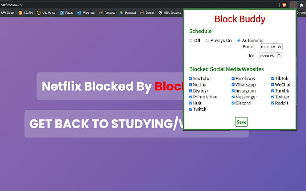 Block Buddy for Google Chrome - Extension Download