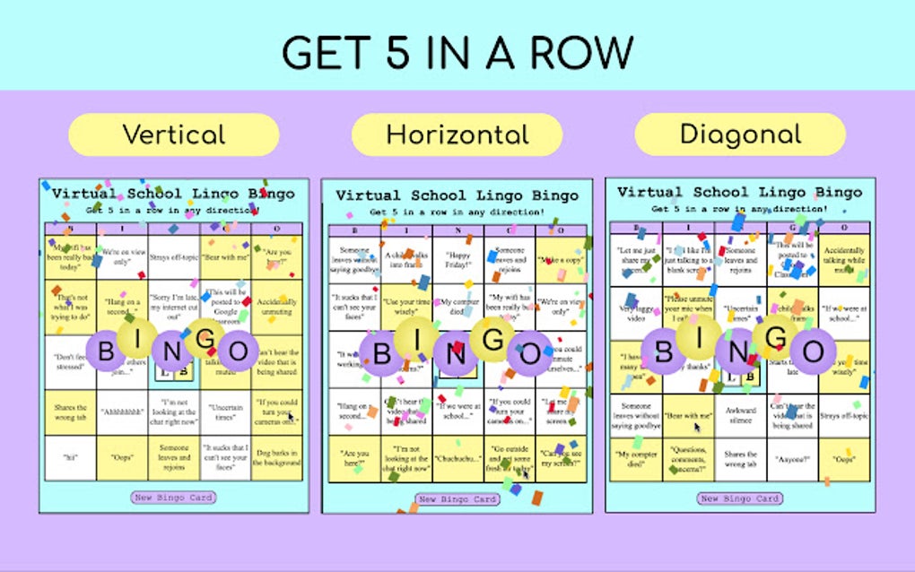 Virtual School Lingo Bingo for Google Chrome - Extension Download