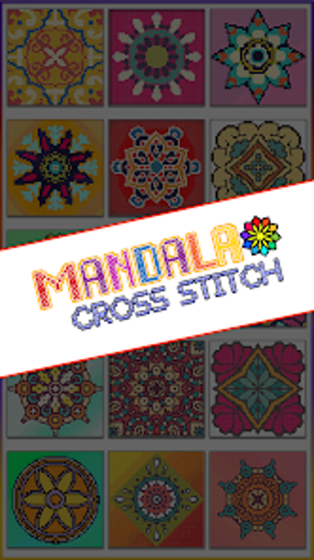 Mandala Cross Stitch Coloring for Android - Download