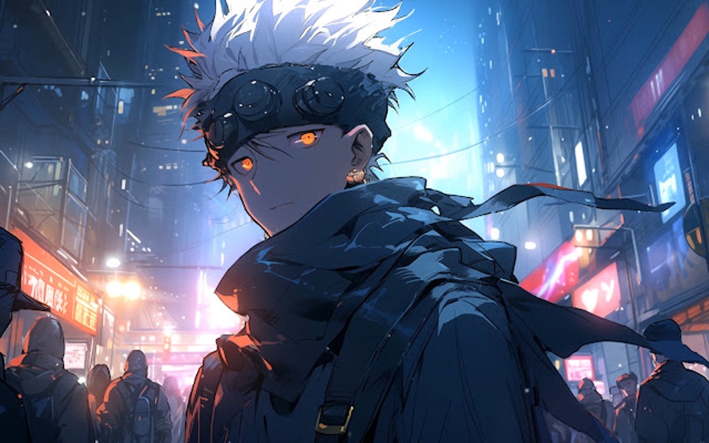 Gojo In Dystopian City Live Wallpaper for Google Chrome - Extension ...