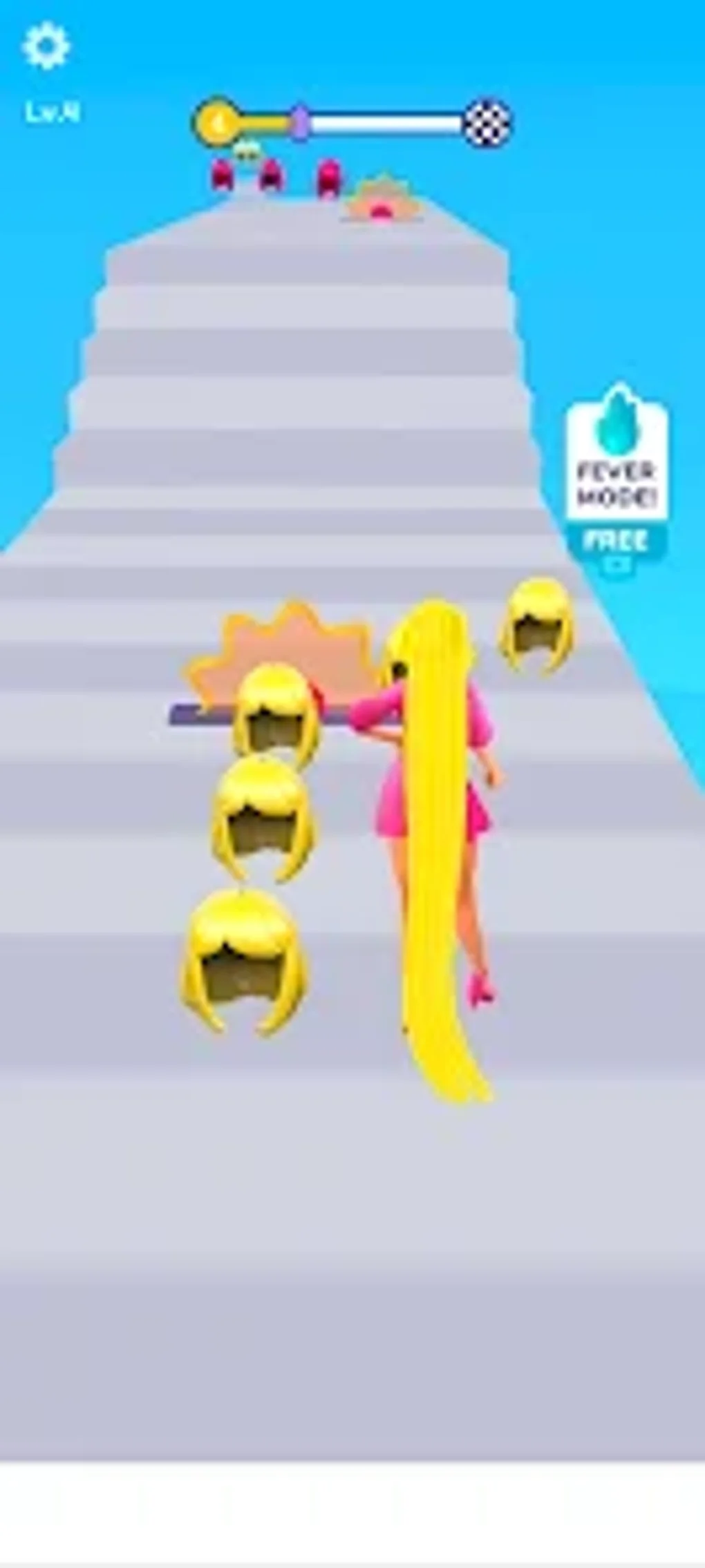 Hair Challenge Runner Girl 3D for Android - Download