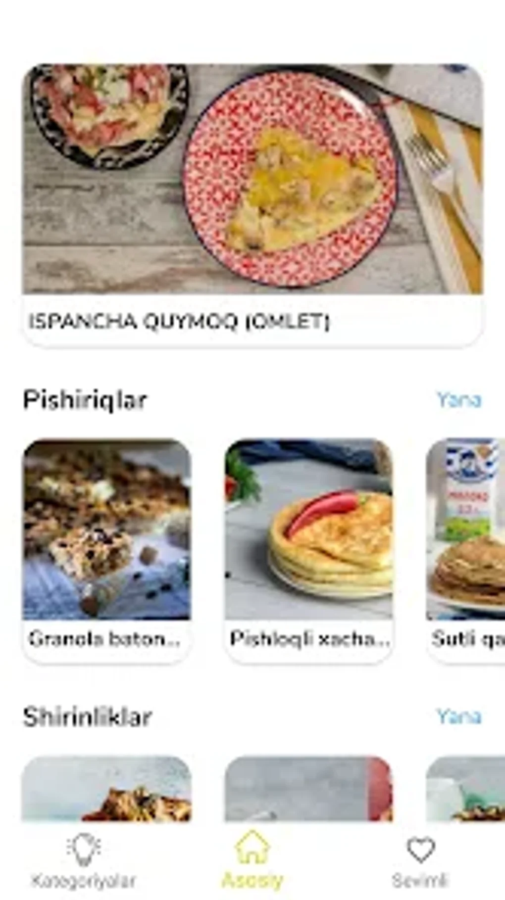 Nonushta uchun retseptlar for Android - Download