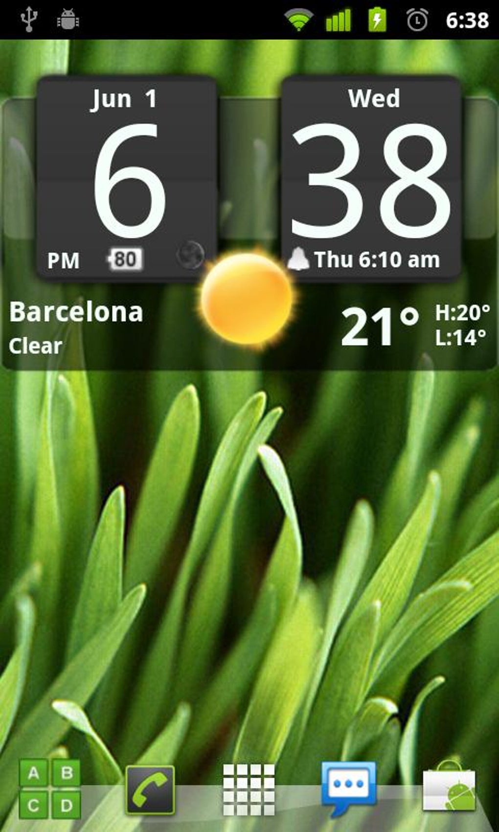 Sense Analog Clock Widget Dark APK for Android - Download