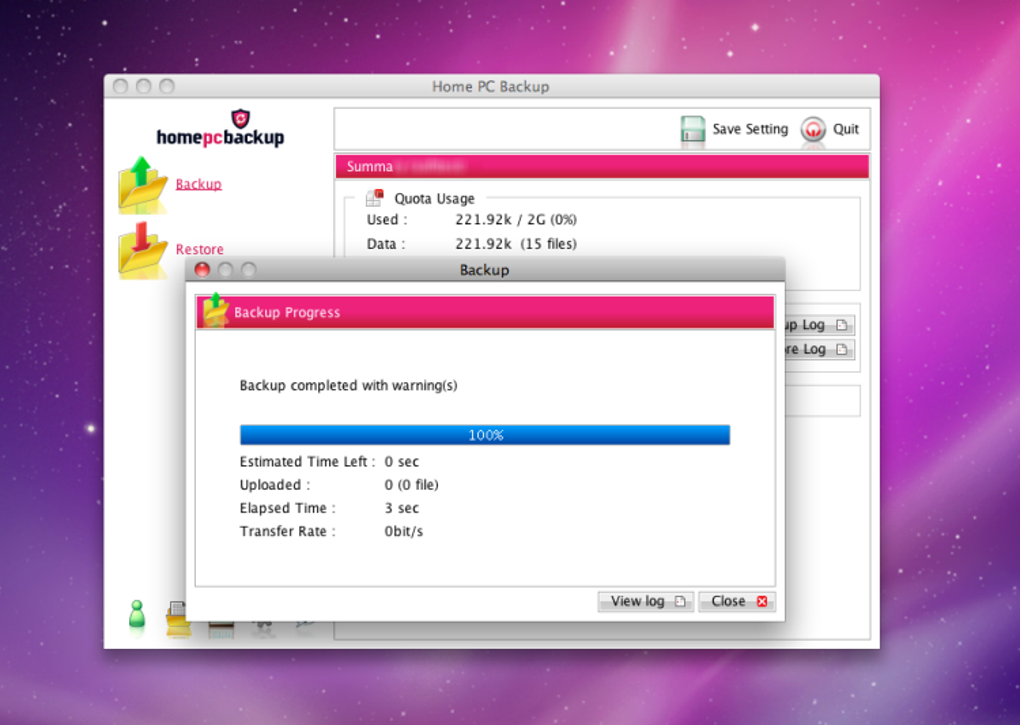Home PC Backup for Mac - Download