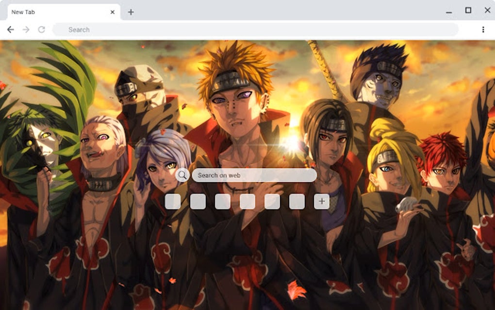 Naruto Clan Akatsuki Live Wallpaper pour Google Chrome - Extension ...
