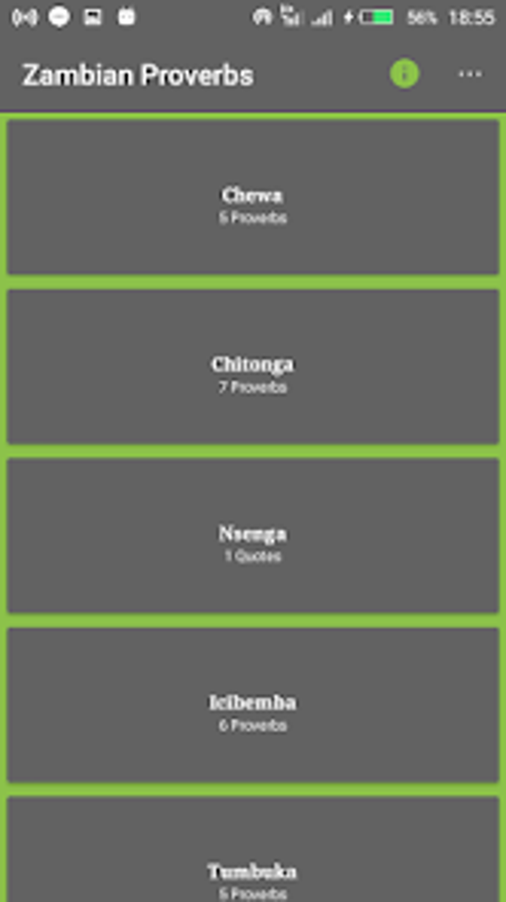 Zambian Proverbs with Meanings per Android - Download