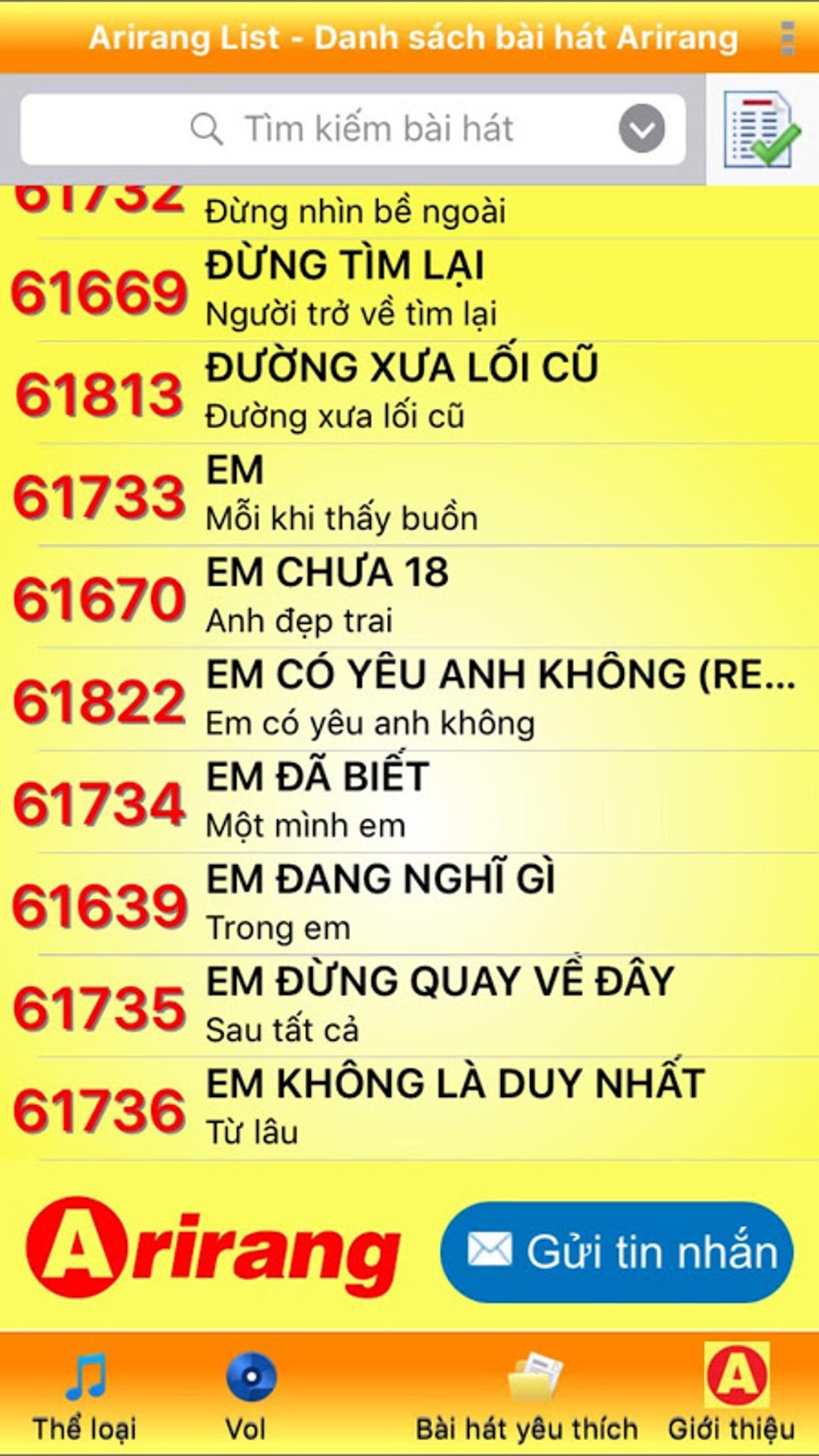 ARIRANG LIST APK for Android - Download