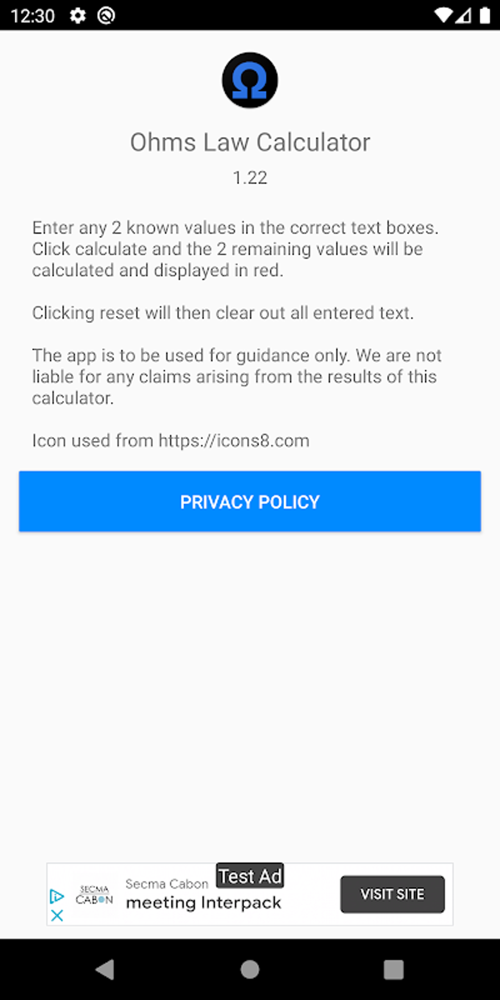 Ohms Law Calculator APK pour Android - Télécharger