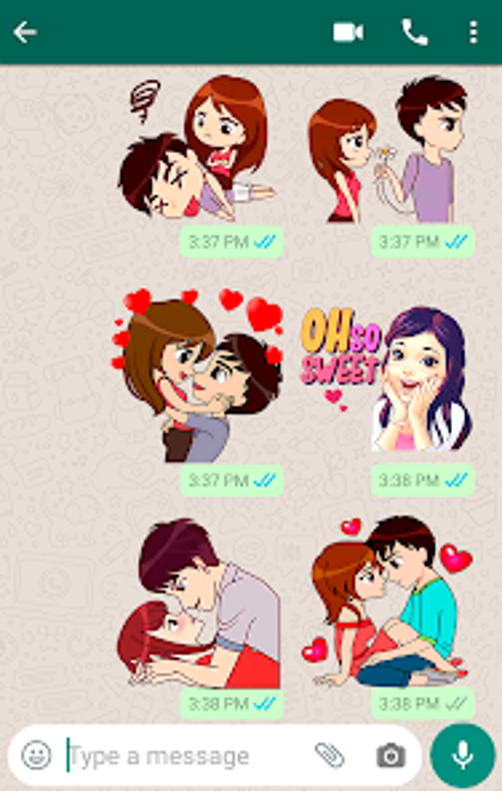 Love Story Stickers WASticker für Android - Download