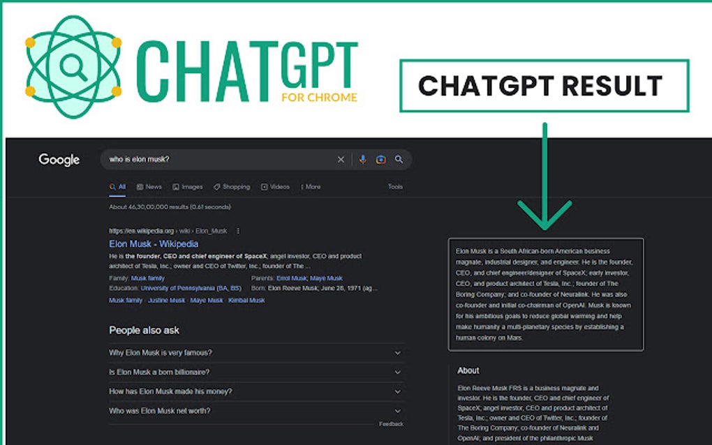 ChatGPT for Google Google Chrome 용 - 확장 프로그램 다운로드