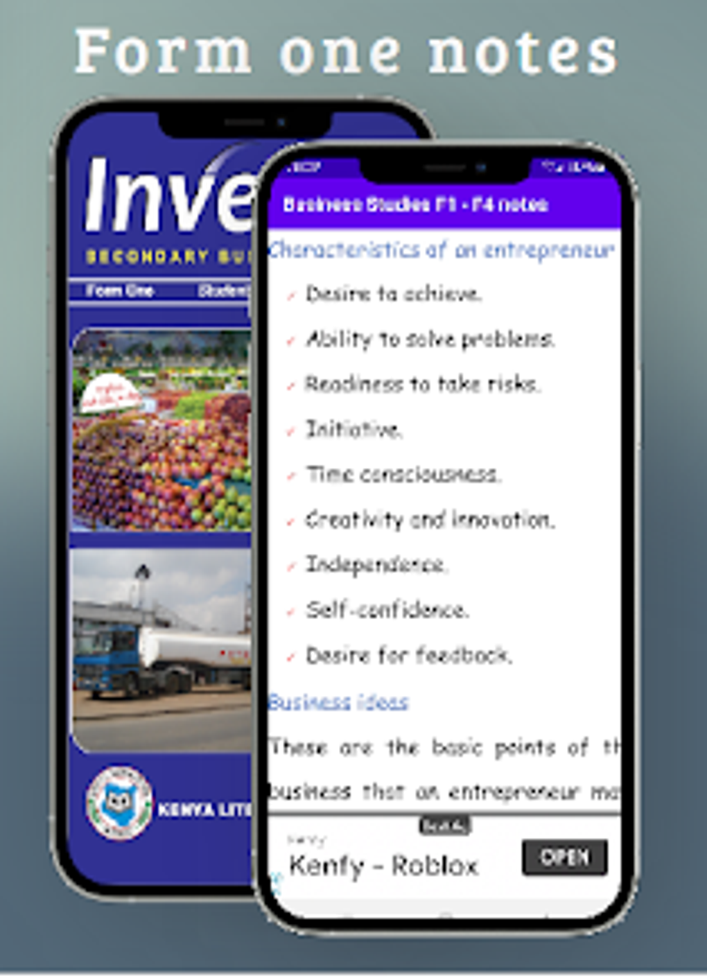 Business studies:F1 - f4 notes para Android - Descargar