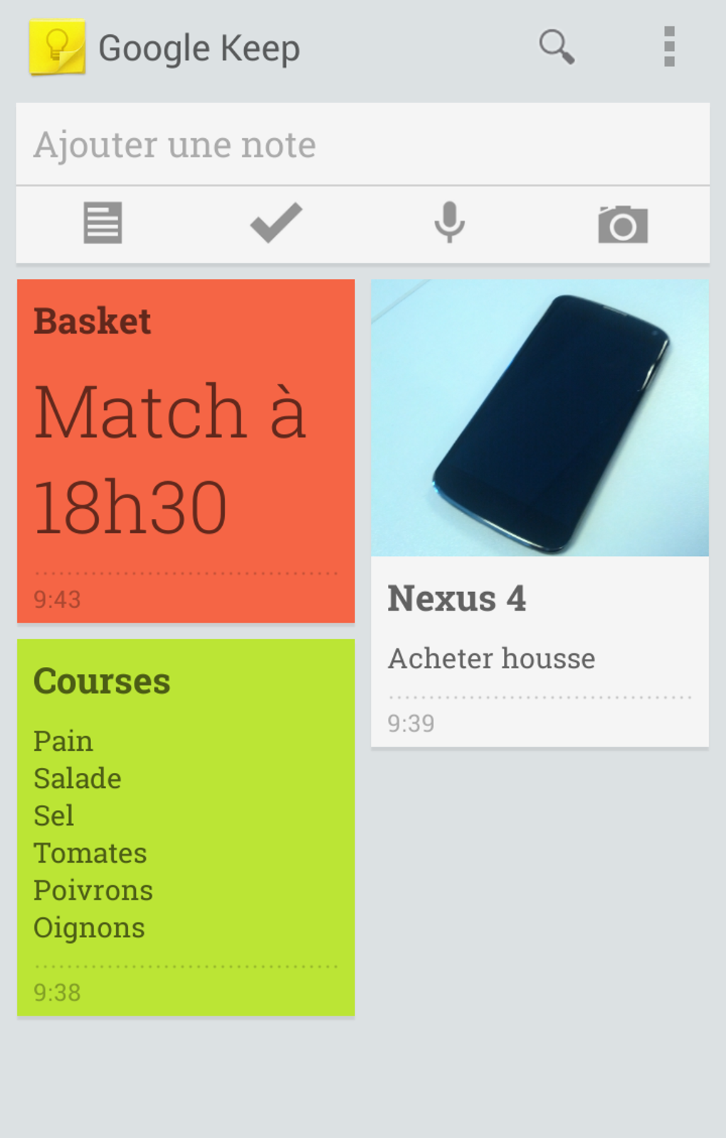 Google Keep - Notes and Lists pour Android - Télécharger