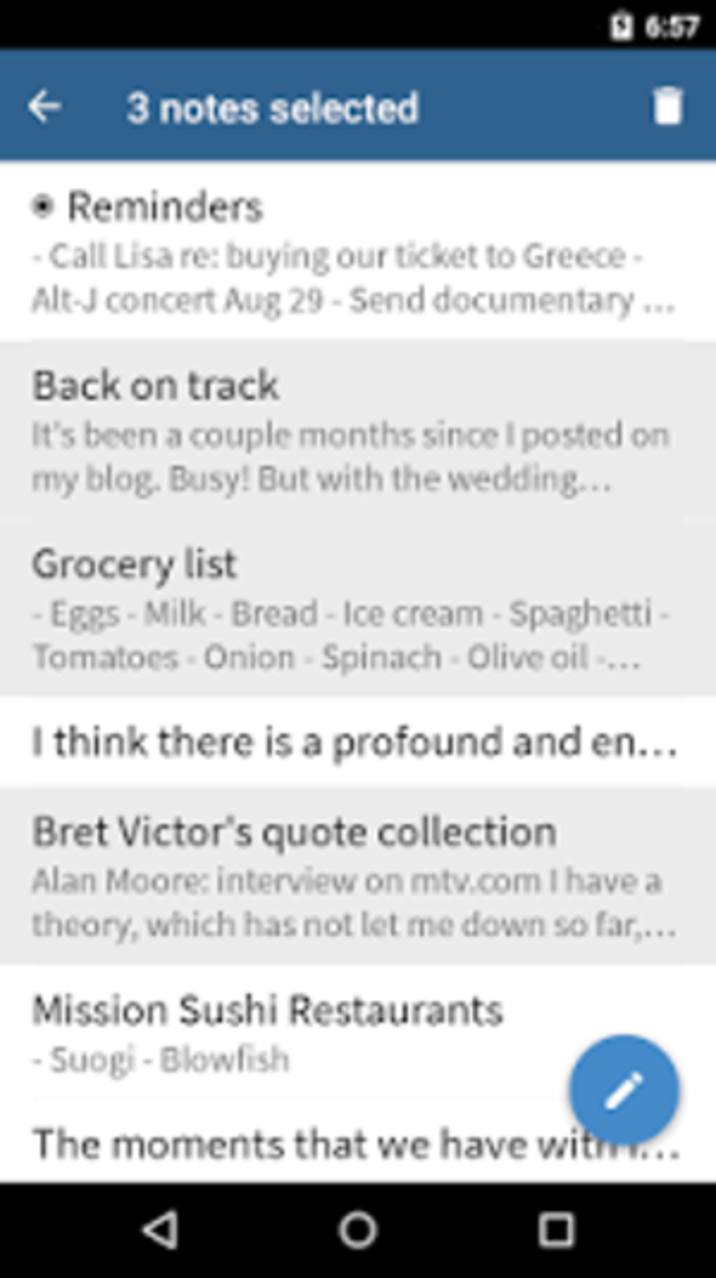 Android için Simplenote APK - İndir