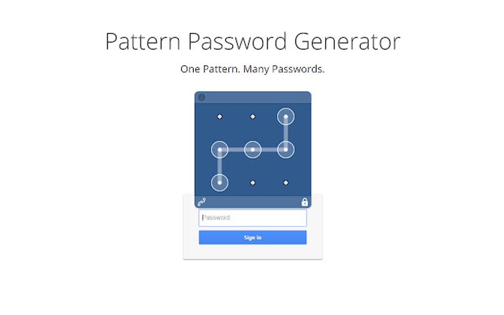 PPGen - Pattern Password Generator para Google Chrome - Extensión Descargar