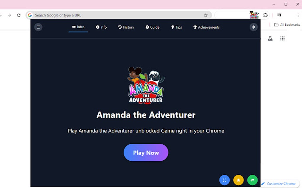 Amanda the Adventurer for Google Chrome - 拡張機能 無料・ダウンロード