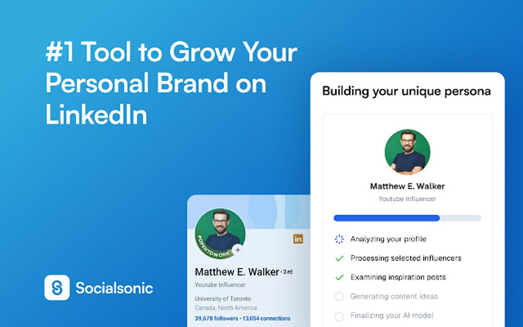 Socialsonic LinkedIn AI para Google Chrome - Extensión Descargar