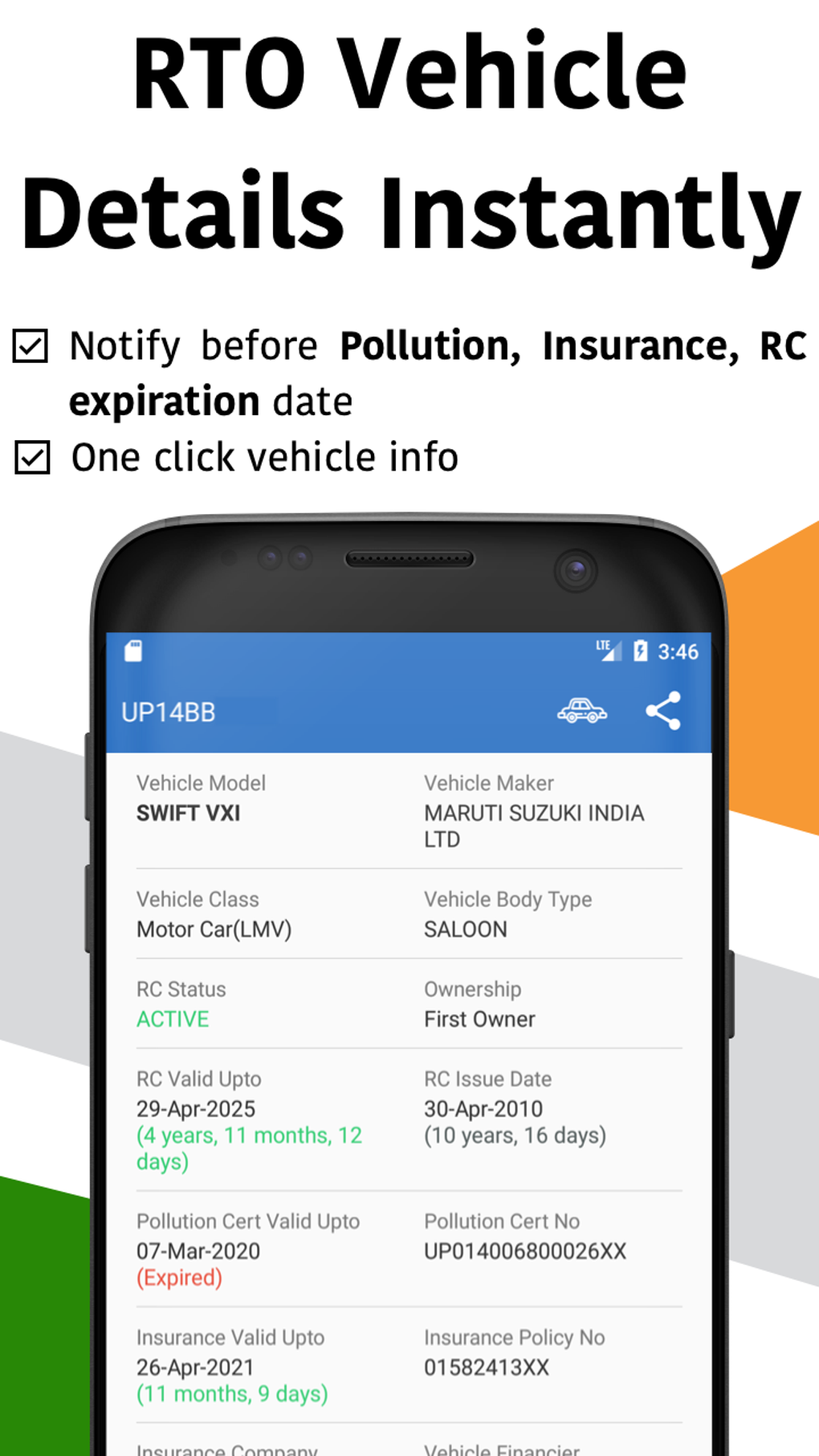 RTO Vehicle Information App for Android - Download