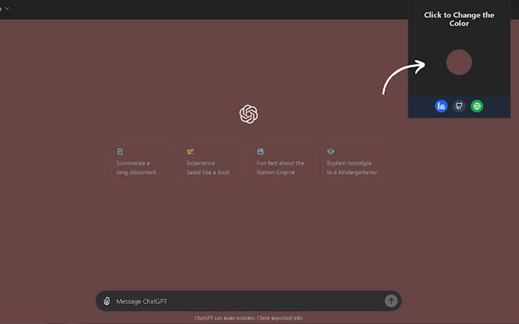 Change Background Color สำหรับ Google Chrome - ส่วนขยาย ดาวน์โหลด