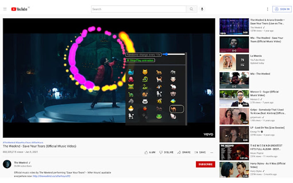 YouTube™ motion tracking for Google Chrome - Extension Download